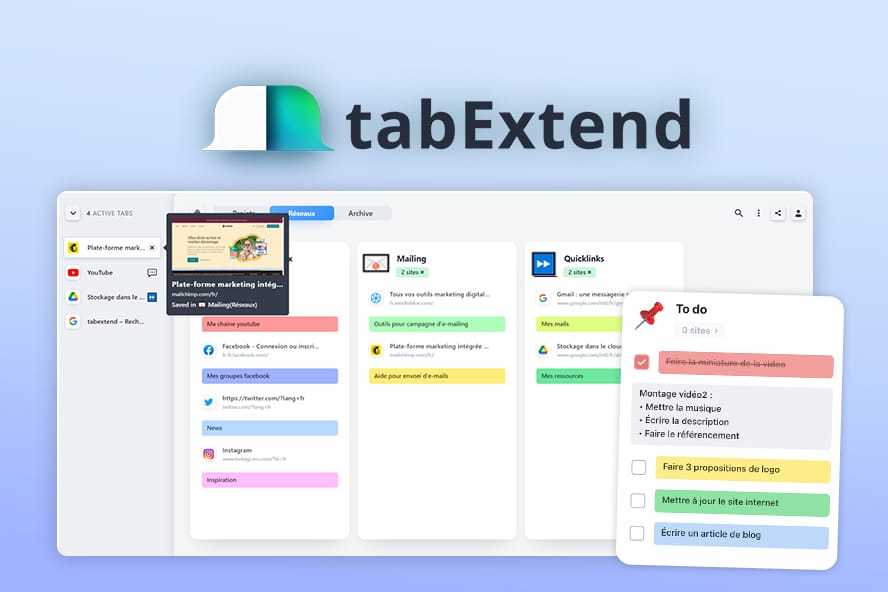 TabExtend - Optimise l'organisation de ton navigateur Google Chrome