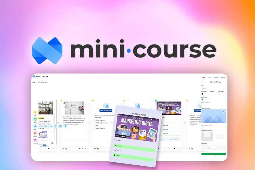 Mini Course - Création de minis formations et quiz