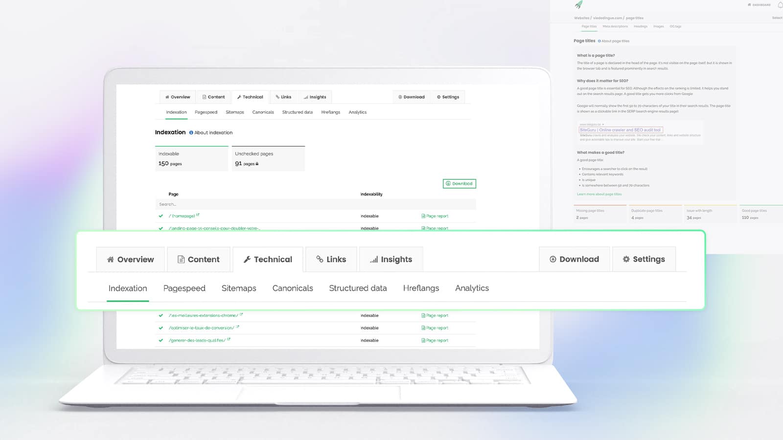 SiteGuru - Améliore le SEO de ton site et reçois un maximum de visiteurs