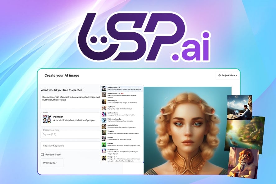 USP AI - Création d'images libres de droits avec l'intelligence artificielle