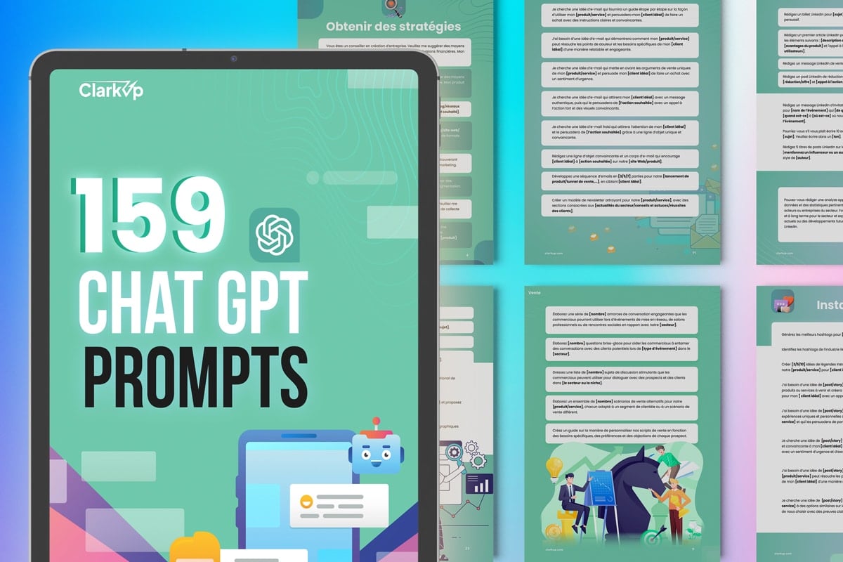 159 Prompts ChatGPT surpuissant pour ton business