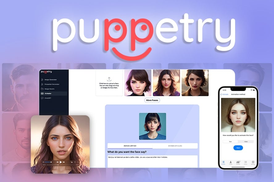 Puppetry - Réalise des vidéos d'avatars parlants avec l'IA